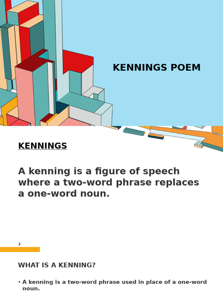 Kennings Poem | PDF | Word | Poetry