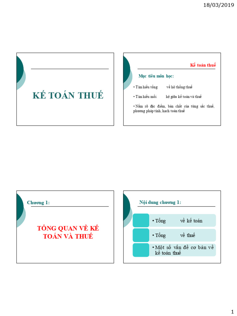 Chuong-1 - Tong Quan Thue Và KT Thue | PDF