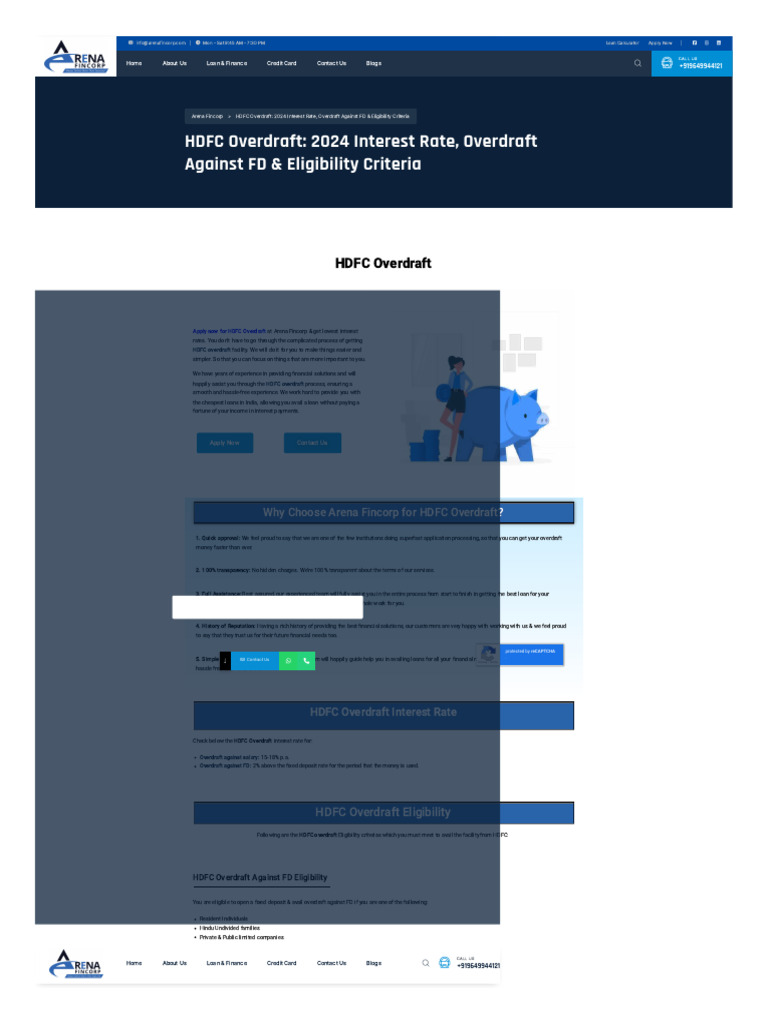 How to Increase Your HDFC OD Limit: A Step-by-Step Guide" | PDF ...