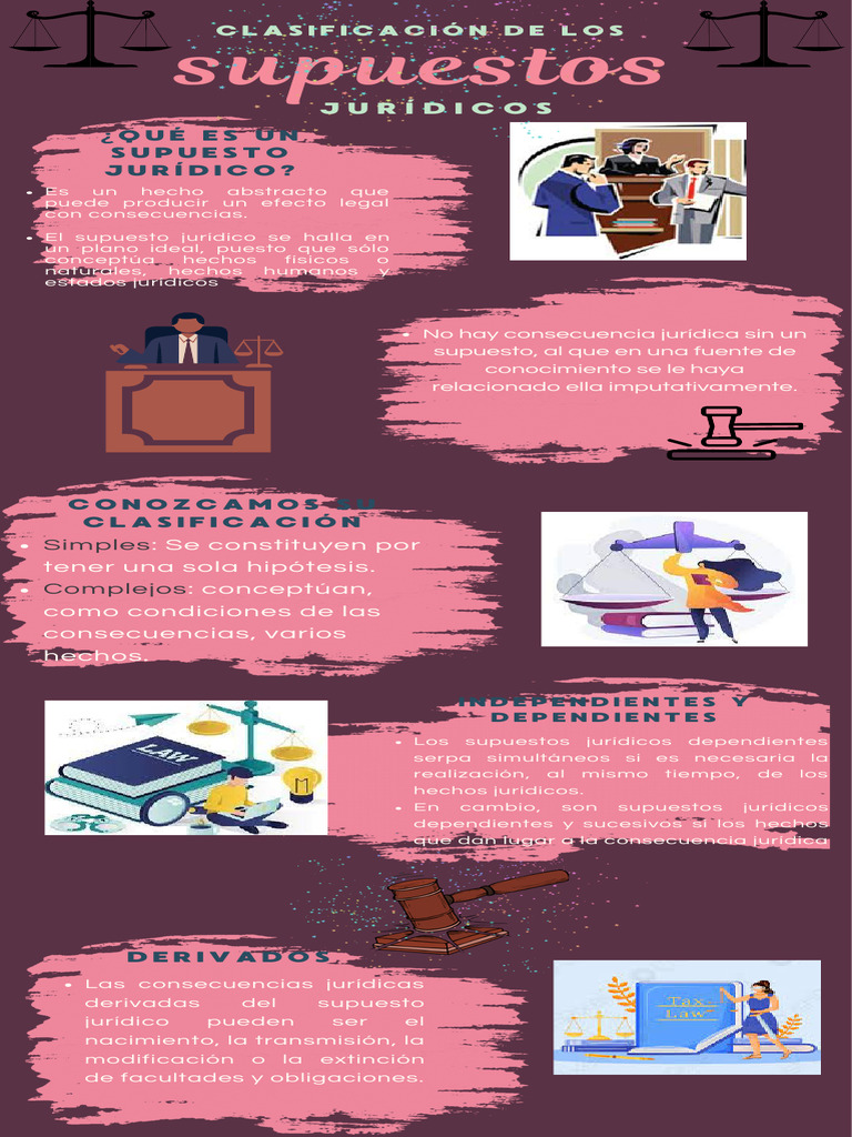 Infografía Clasificación de Los Supuestos Jurídicos | PDF