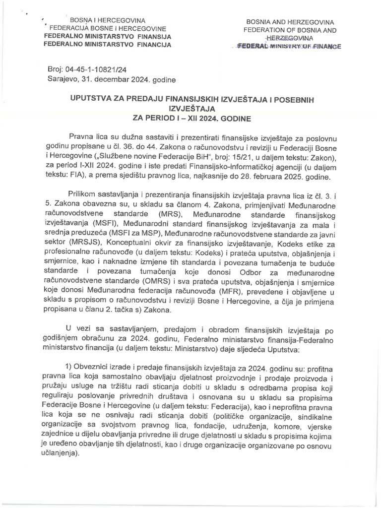 FMF Uputstvo 2024 | PDF