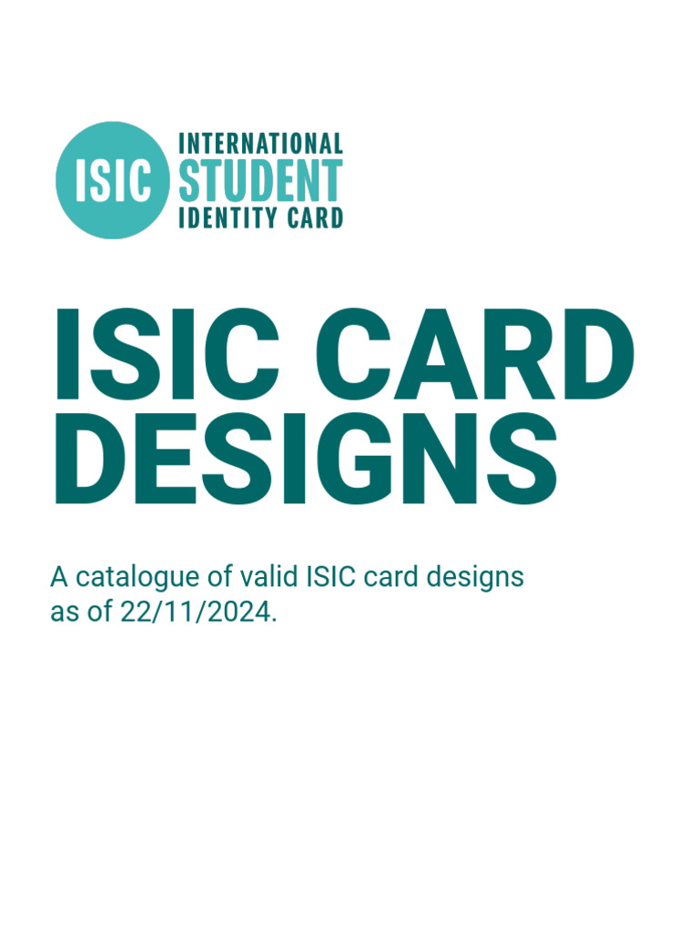 ISIC Card Designs | PDF