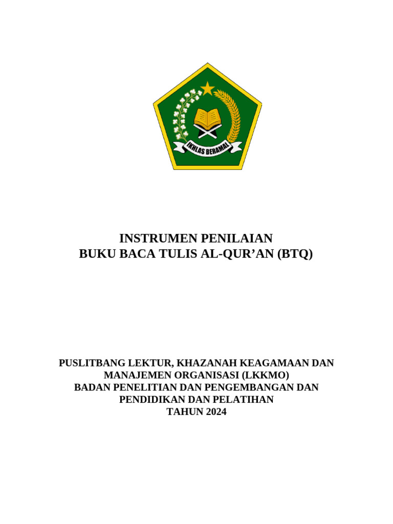 06 Instrumen Buku Btq | PDF