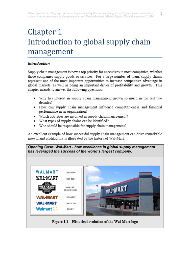 Chapter 1 - Introduction To Global Supply Chain Management (V2) | PDF ...