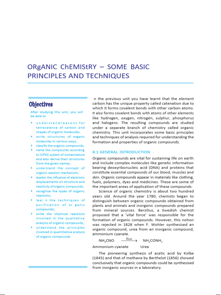 Organic Chemistry Basics Guide | PDF | Chemistry | Organic Chemistry