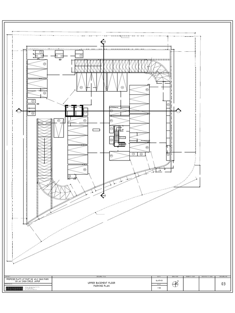 Upper Basement Floor Parking Plan | PDF | Pedestrian Infrastructure ...