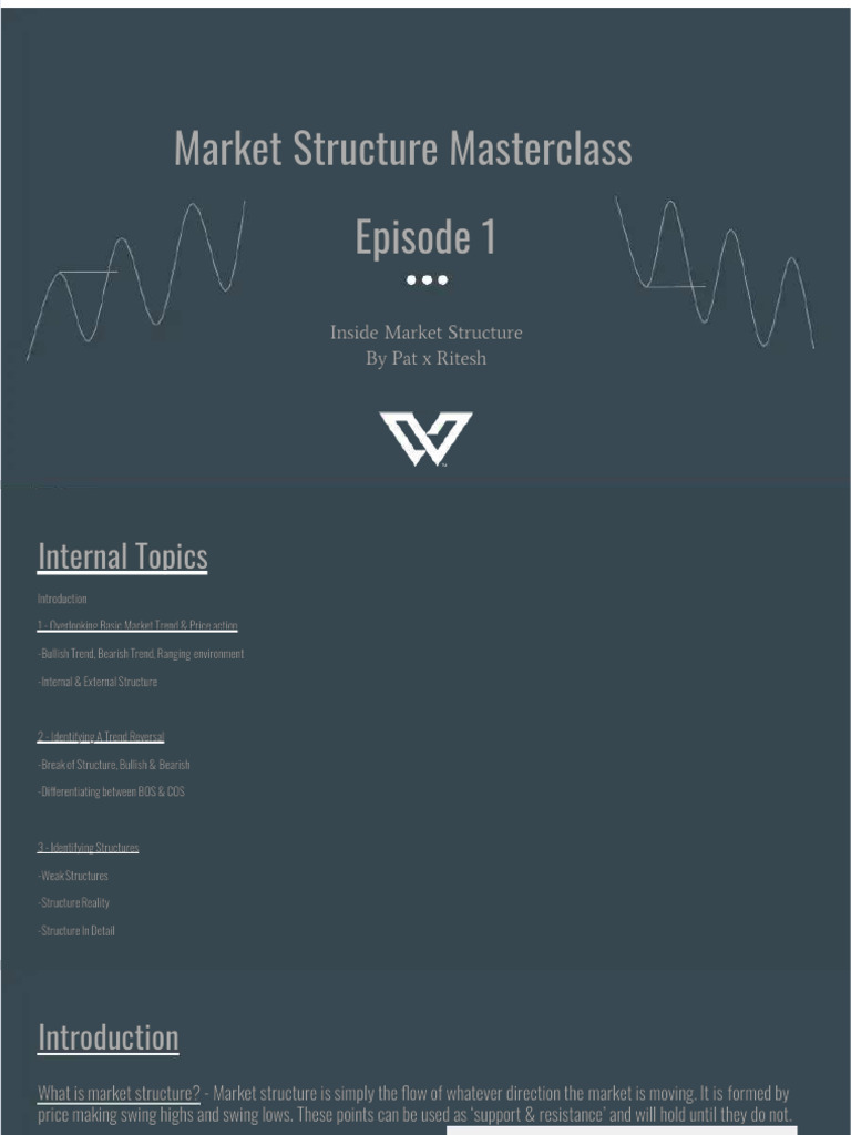Market Structure Basics for Traders | PDF | Market Trend | Market ...