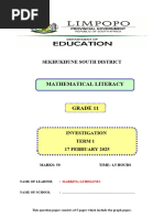 Grade 11 Maths Lit Conversions | PDF | Volume | Measurement