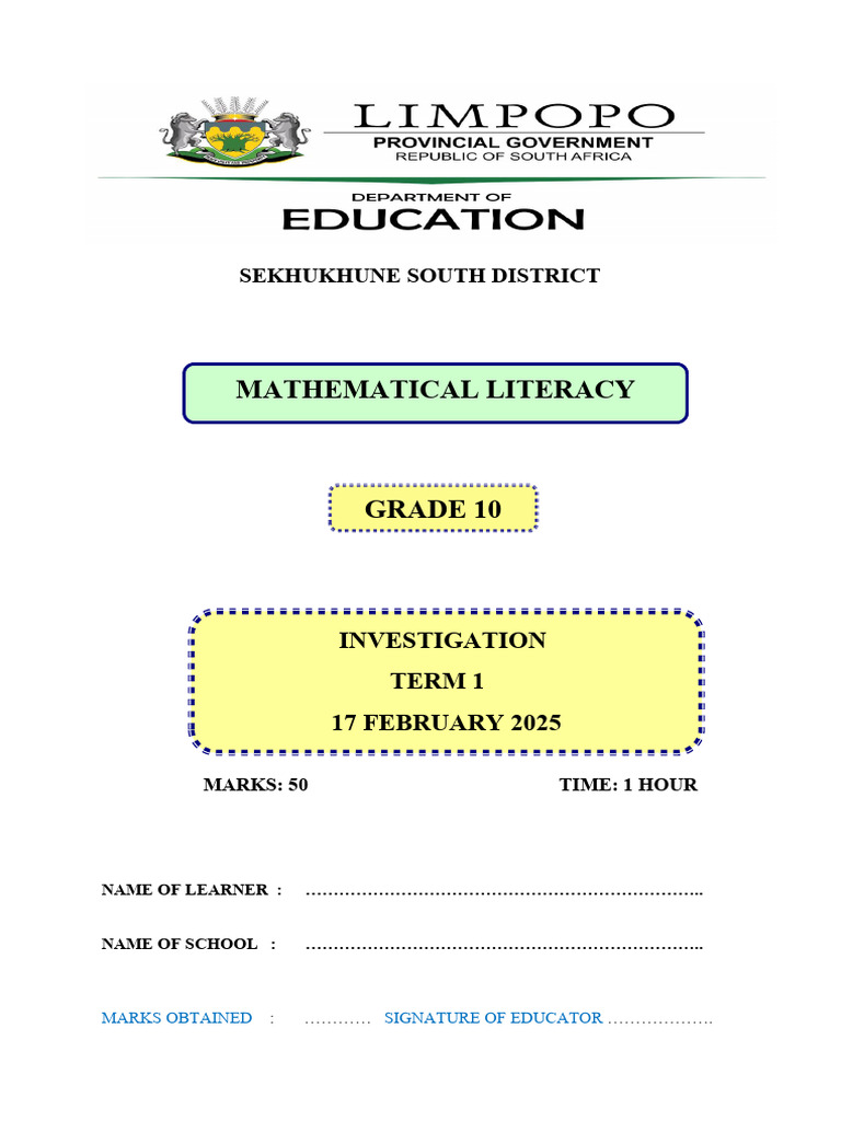 2025 Mlit GRD 10 Investigation (17 February 2025) Answer Book | PDF
