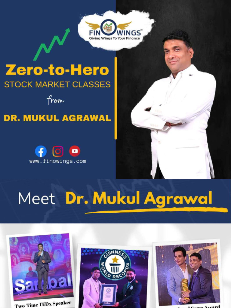 Zero To Hero Stock Market Classes From Dr. Mukul Agrawal Edit | PDF