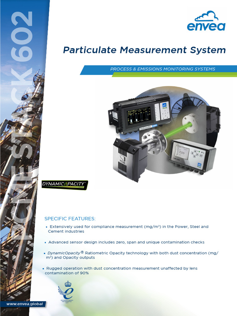 Envea Stack 602 Dynamic Opacity Particulate Measurement en | PDF ...