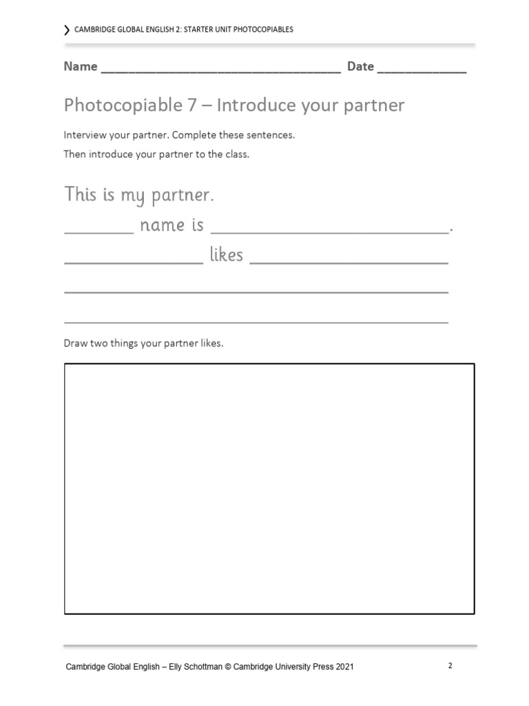 WS - Things You and Your Partner Like | PDF