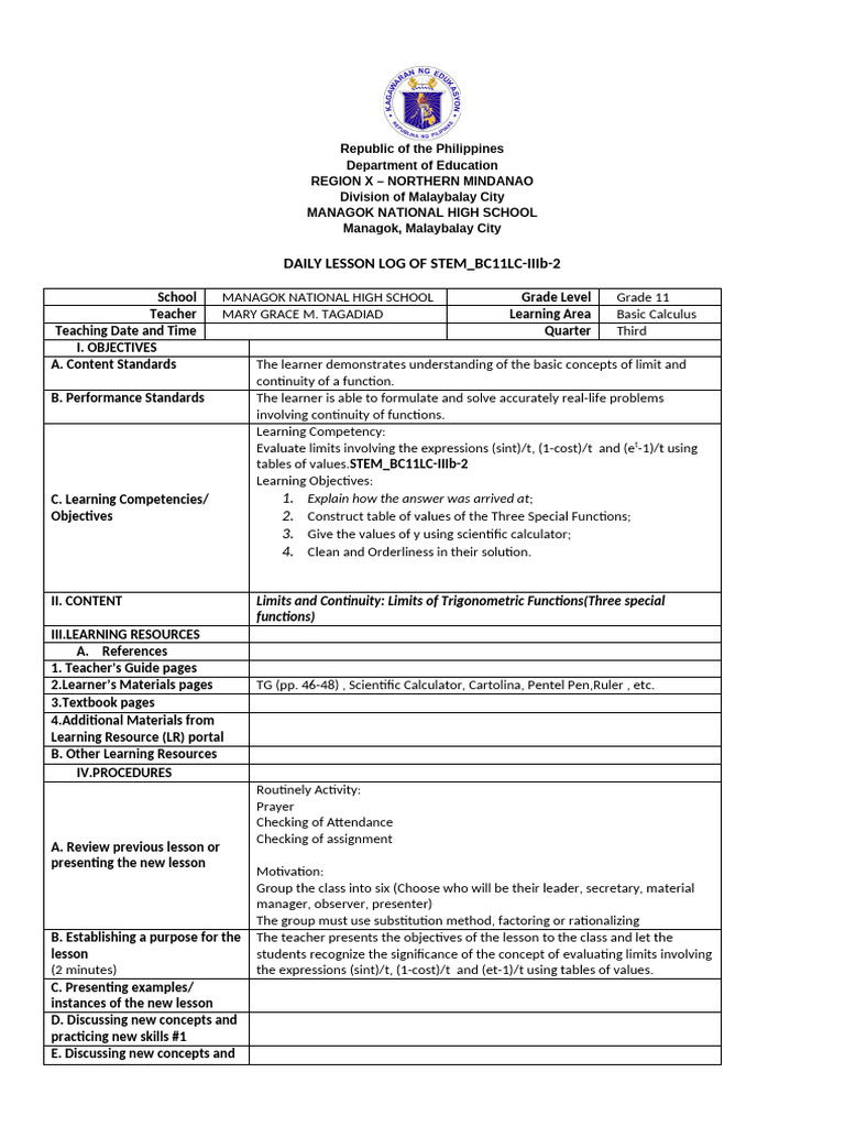 BC III-8 | PDF | Learning | Teachers