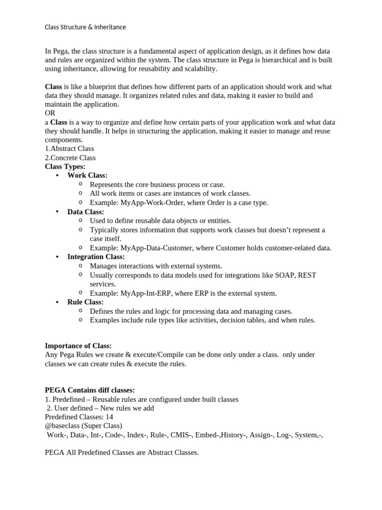 Class Structure Pdf Class Computer Programming Data Model 9857