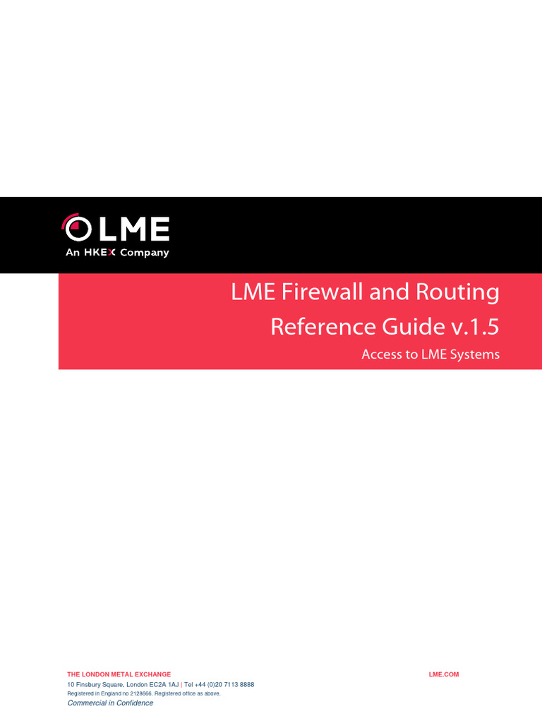 LME Firewall & Routing Guide v1.5 | PDF | Domain Name System | Ip Address