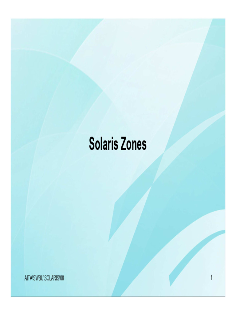 chap12 Solaris_Zones | PDF | File System | Virtual Machine