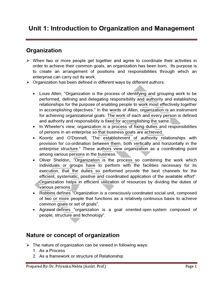 Chapter1 OB | PDF | Organizational Structure | Organizational Behavior