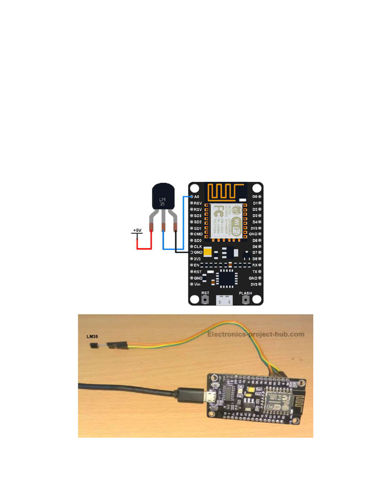 Upload LM35 Data to ThingSpeak via ESP8266 | PDF | Arduino | Computer ...