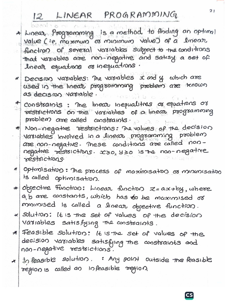 Linera Programming (3) | PDF