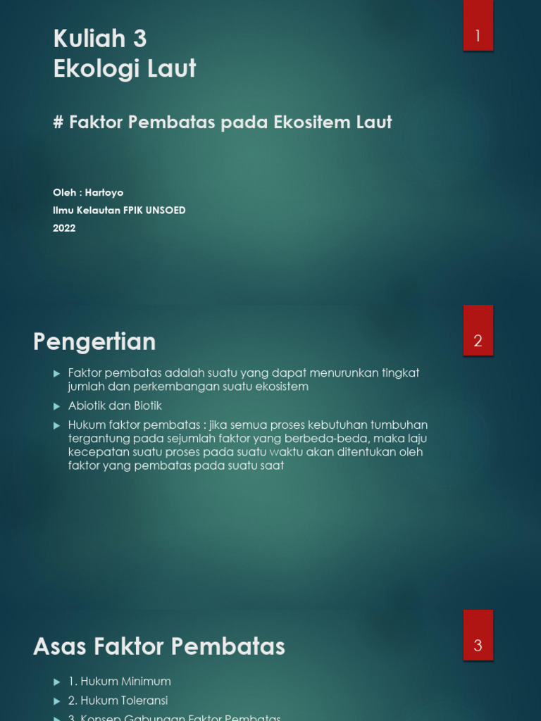 3. FAKTOR PEMBATAS | PDF