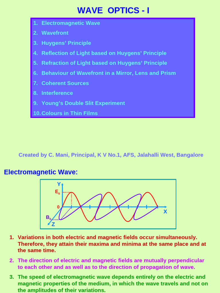 3_wave_optics_1 (1) | PDF | Waves | Reflection (Physics)
