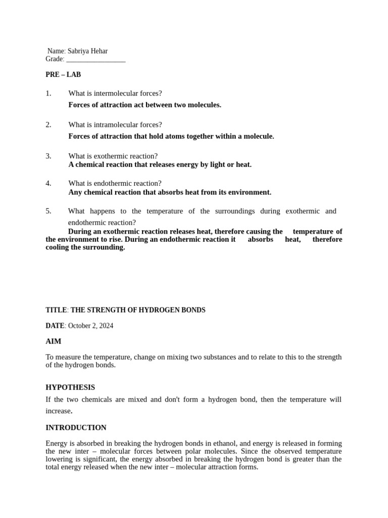 Understanding Exothermic Reactions | PDF | Molecules | Ethanol