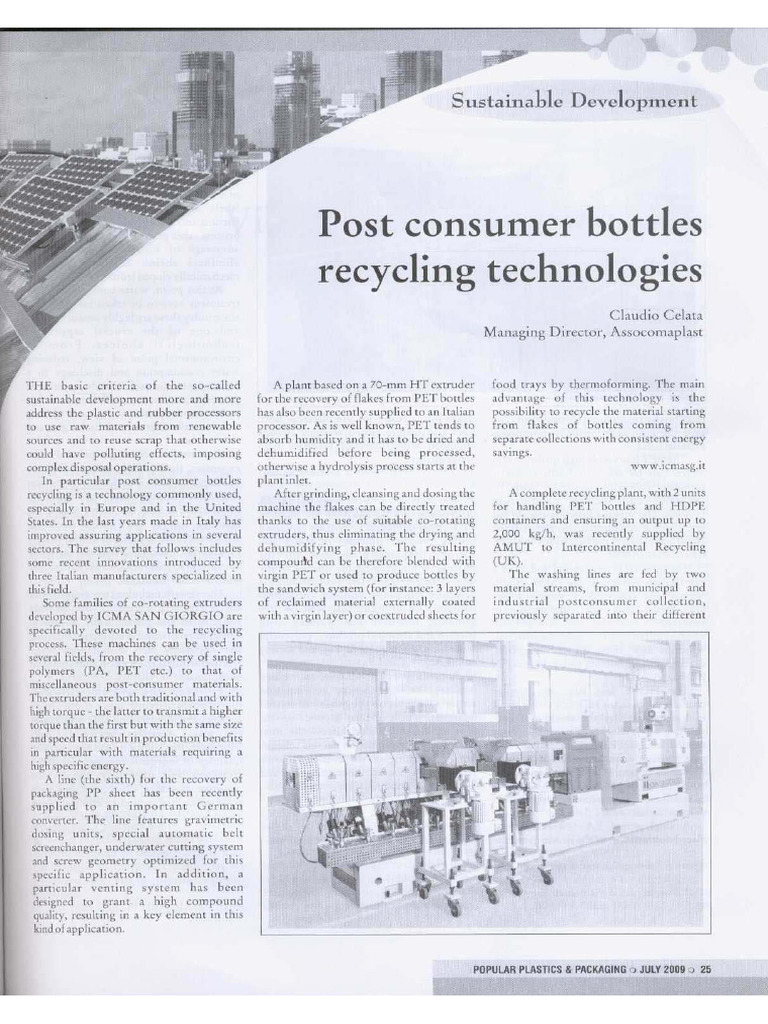Popular Plastics and Packaging Magazine | PDF