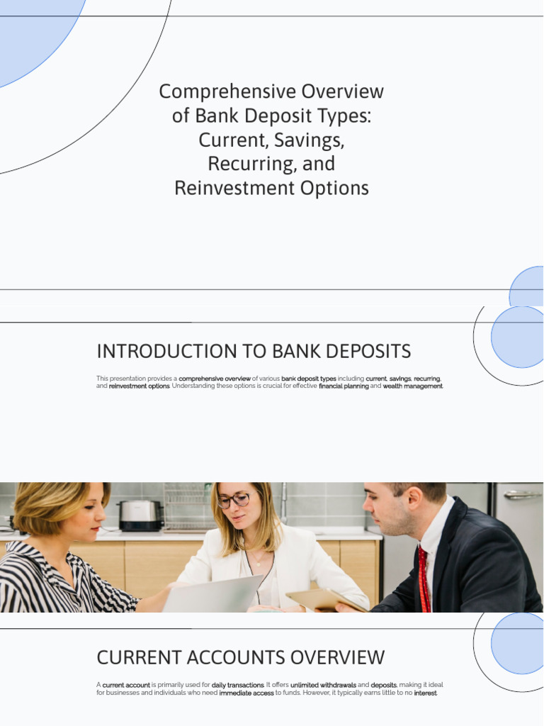 Types of Bank Deposits Explained | PDF