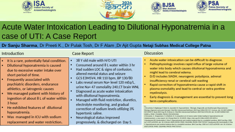 Acute Water Intoxication Case Report | PDF | Medical Specialties ...
