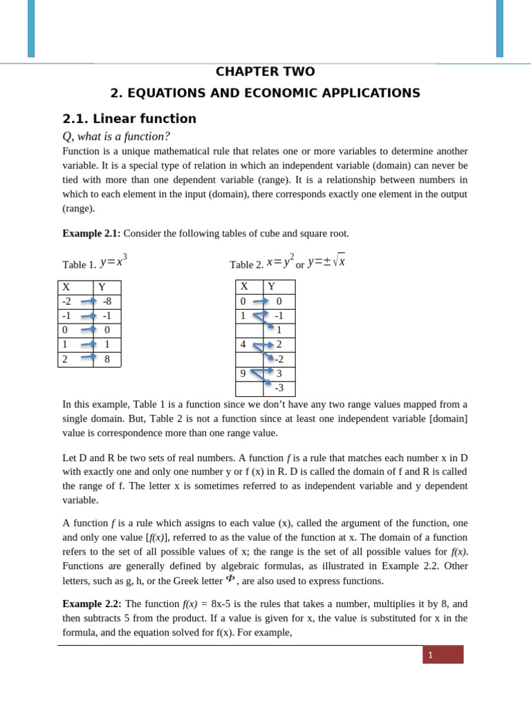 Maths Chapter 2 Equations and Economic Applications | PDF | Quadratic ...