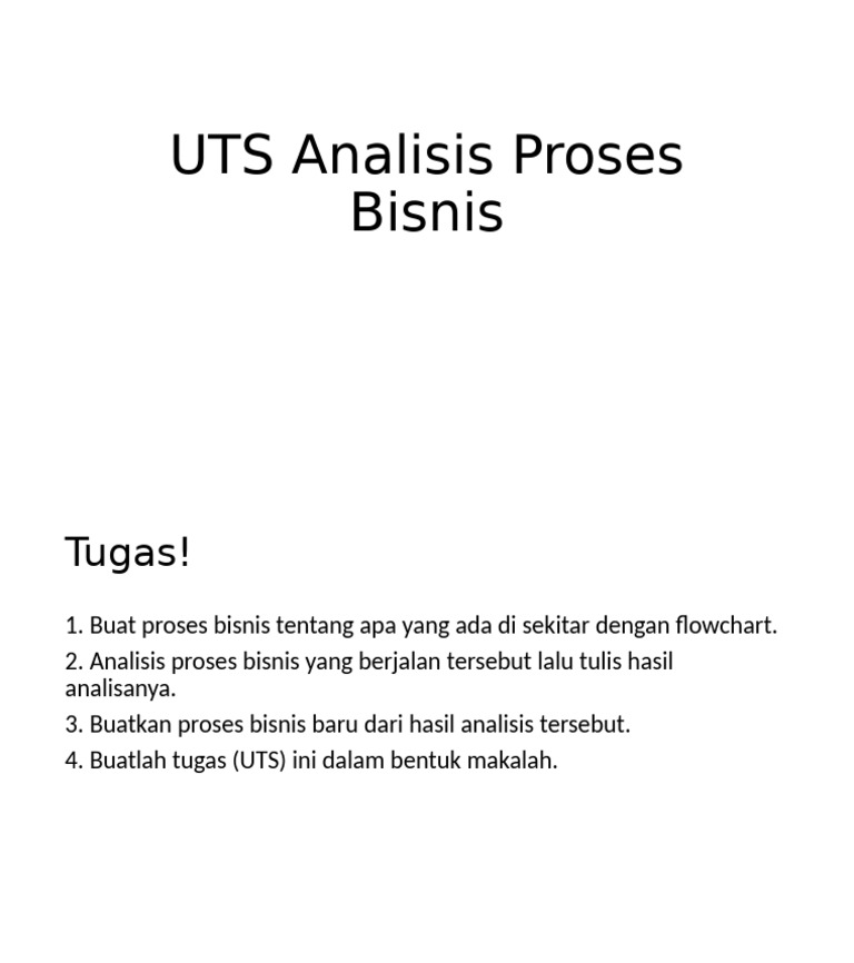 UTS Analisis Proses Bisnis | PDF