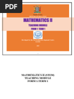 Mathematics 1 Module Final | PDF | Learning | Subtraction