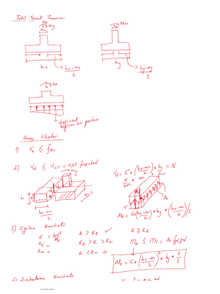 21 Mayis 2024 Tekil Temel Tasarimi | PDF