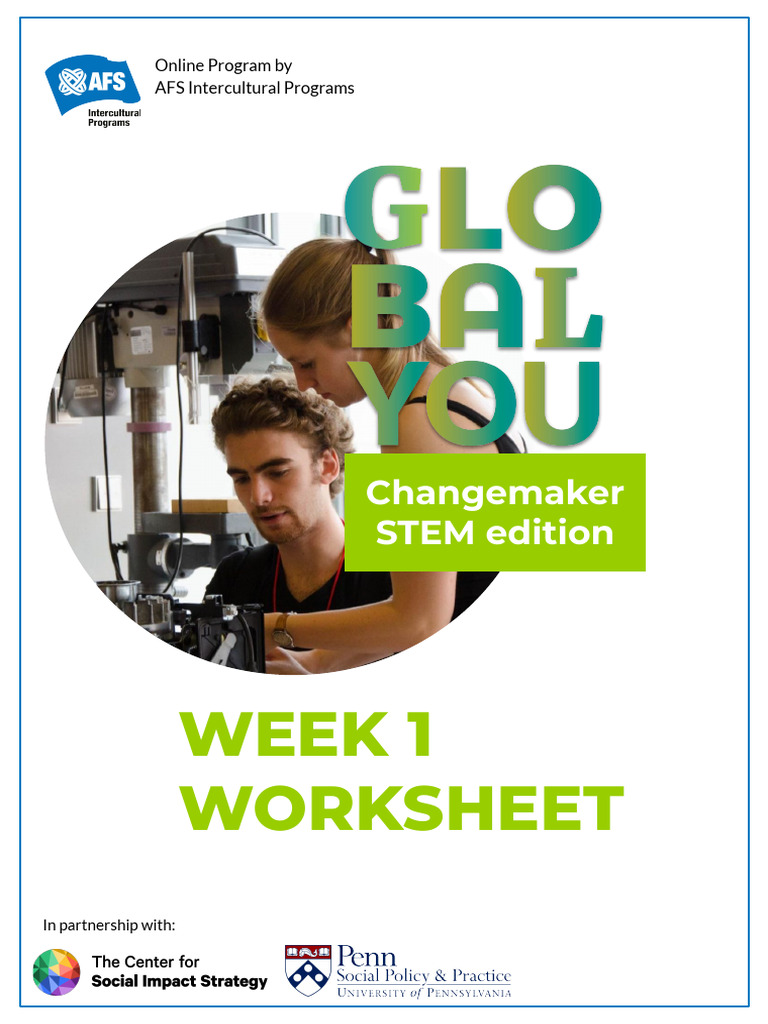AFS Global Changemaker STEM Program | PDF | Social Entrepreneurship ...