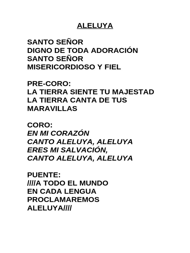 Aleluya | PDF