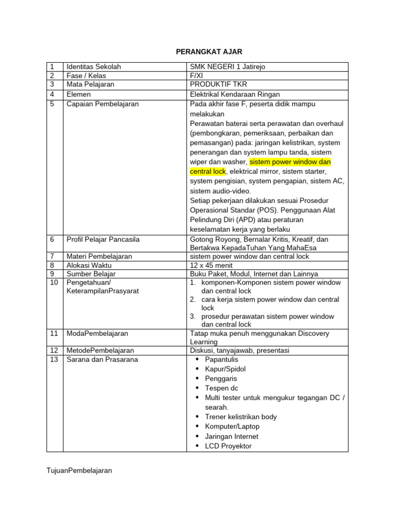 Modul Central Lock Rosa | PDF