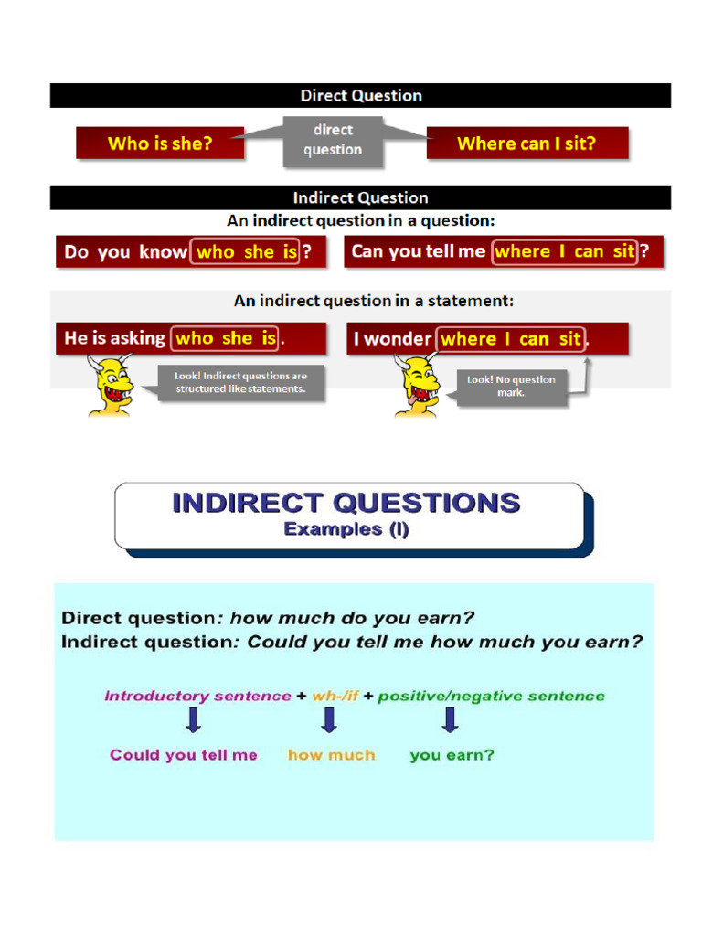 Indirect Questions | PDF
