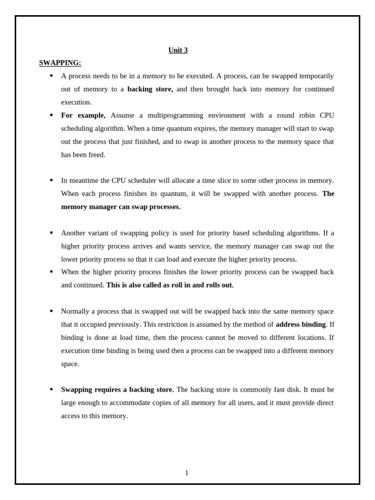 Unit 3 OS 2023 | PDF | Process (Computing) | Operating System Technology