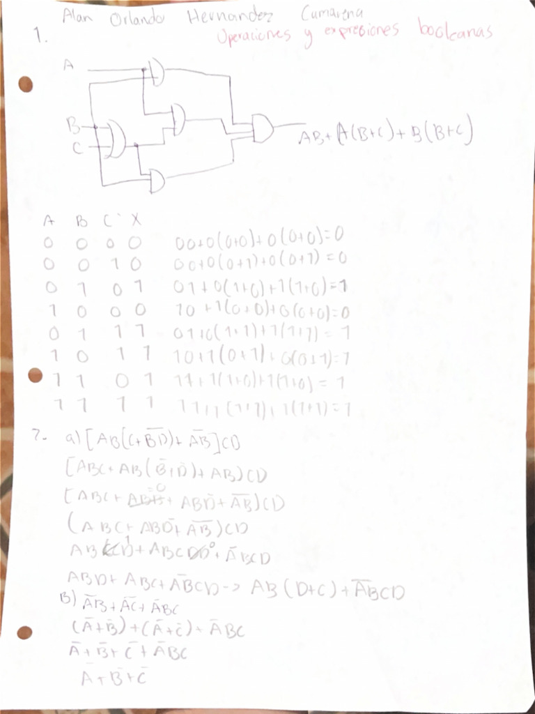 Operaciones y expresiones booleanas | PDF