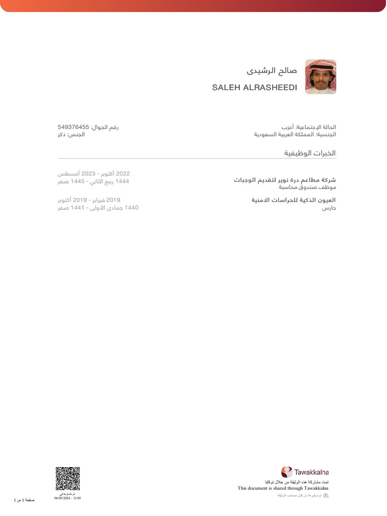 SALEH TwkResume 202405 | PDF