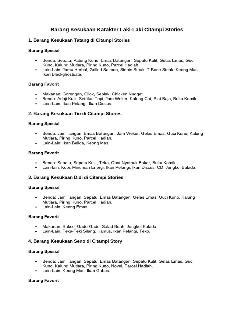 Citampi Stories | PDF