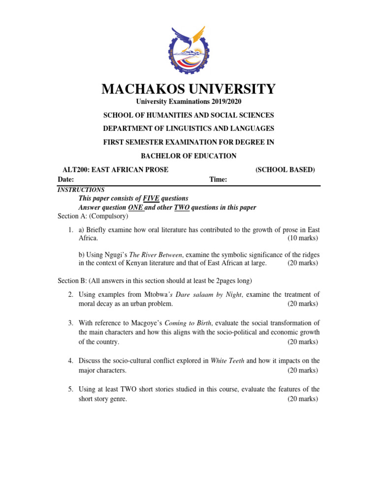 Alt200 East African Prose | PDF