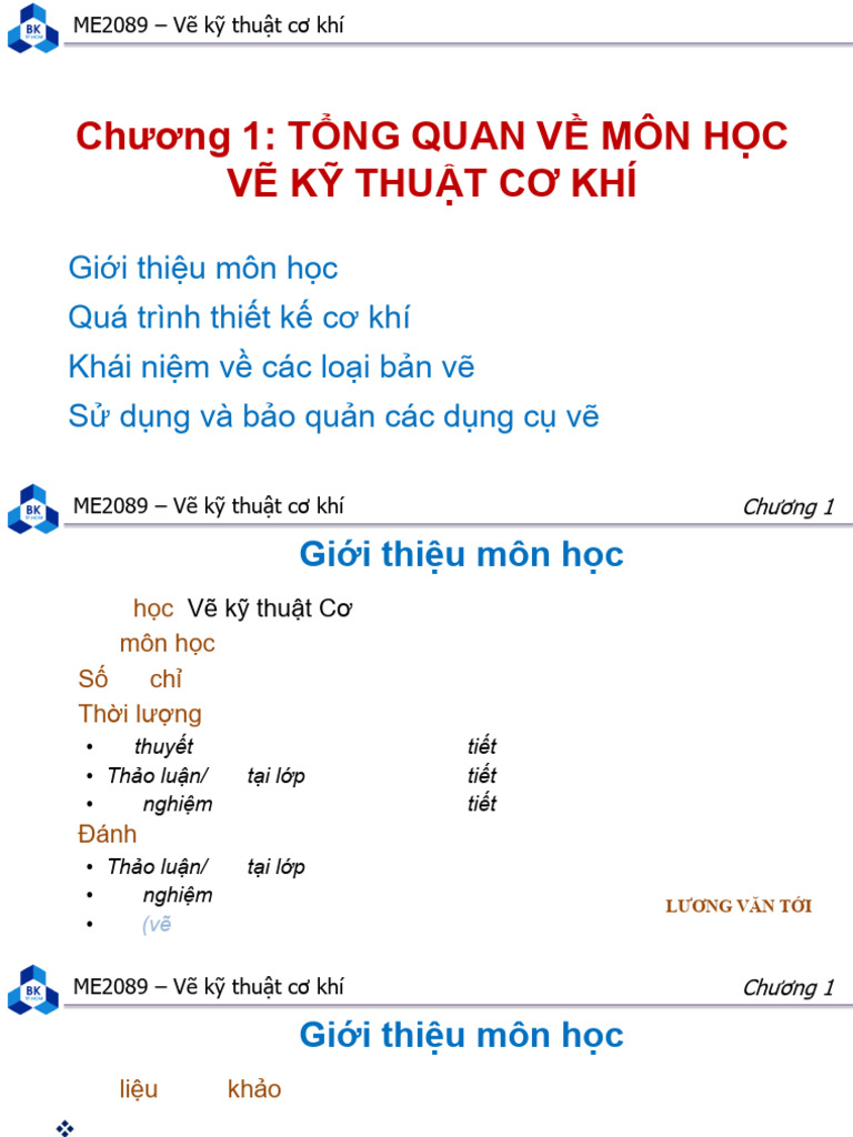 Chương 1 - Tổng quan về môn học vẽ KTCK | PDF