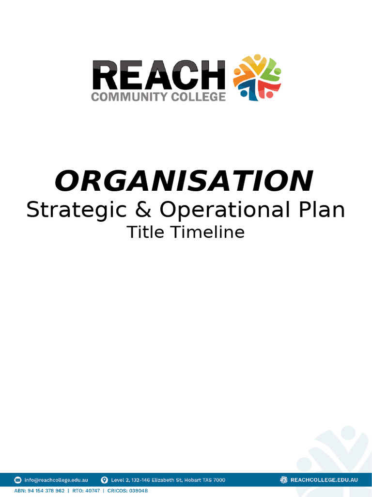 BSBMGT517 Strategic Plan Template | PDF | Swot Analysis | Business