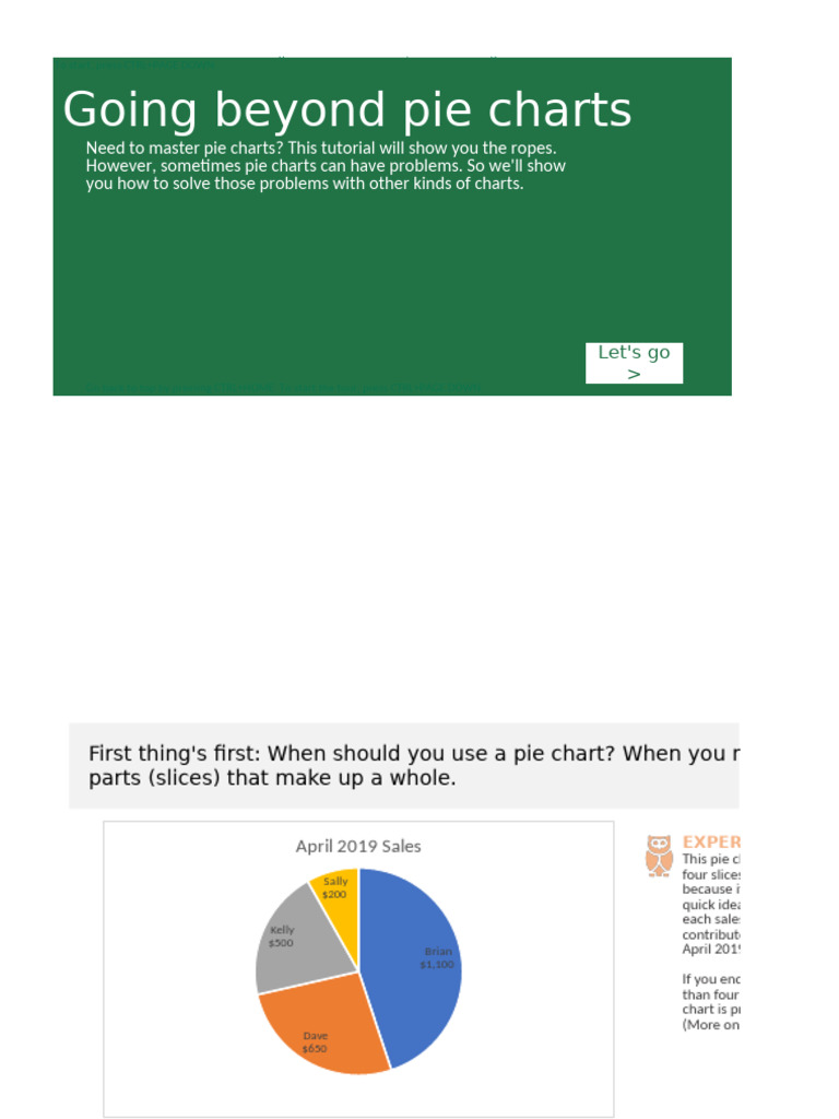 Mastering Pie Charts in Excel | PDF | Pie Chart | Visualization (Graphics)