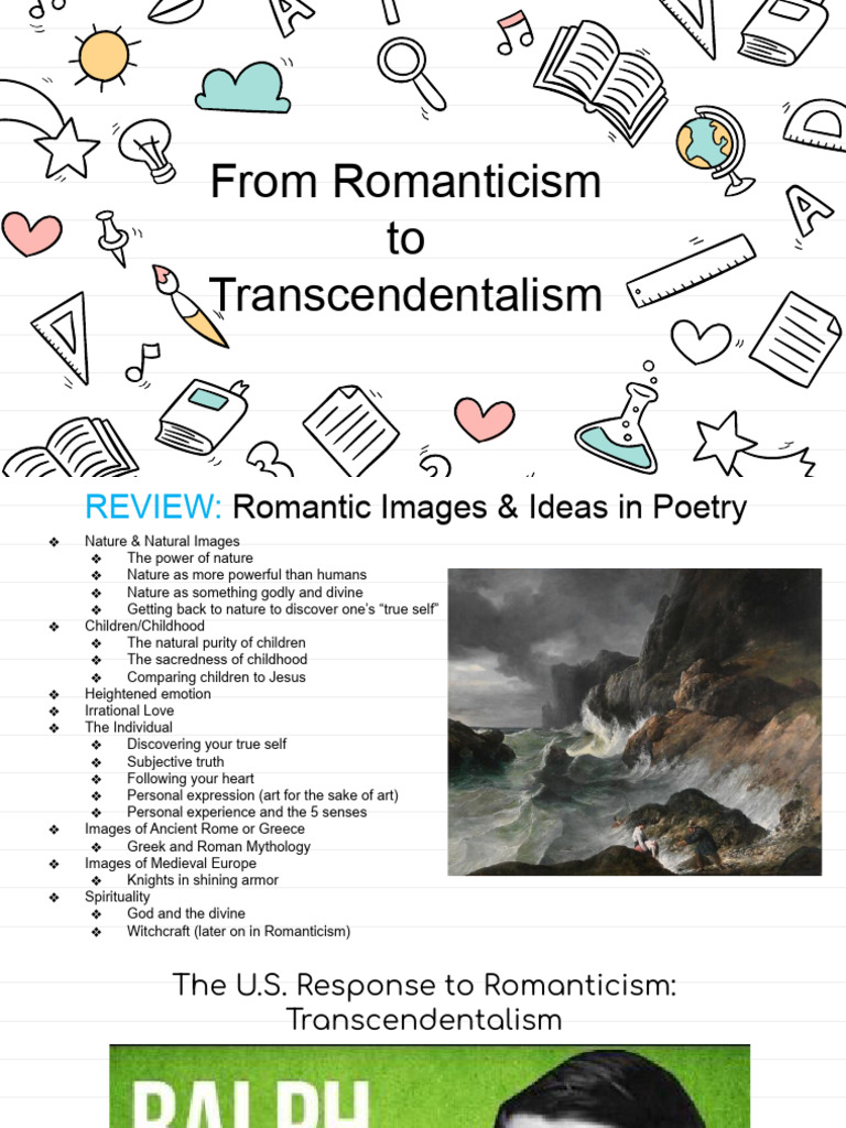 Wk. 22 Romanticism & Transcendentalism | PDF