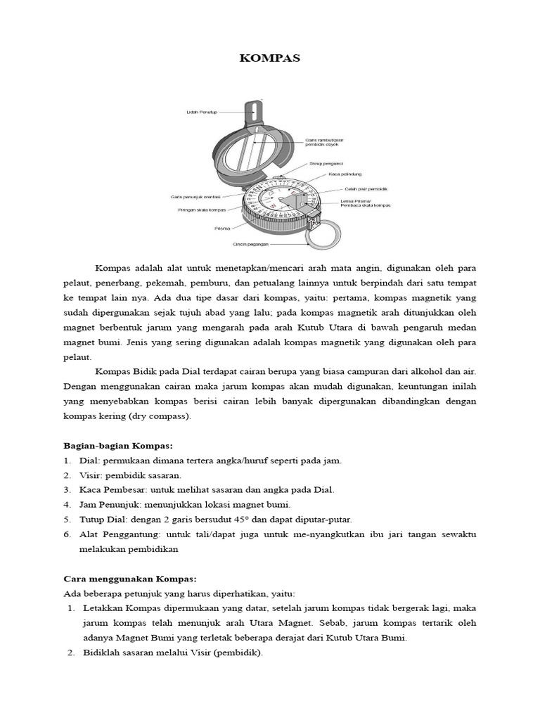 Panduan Lengkap Penggunaan Kompas | PDF