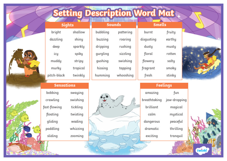 Setting Description Word Mat for KS2 | PDF