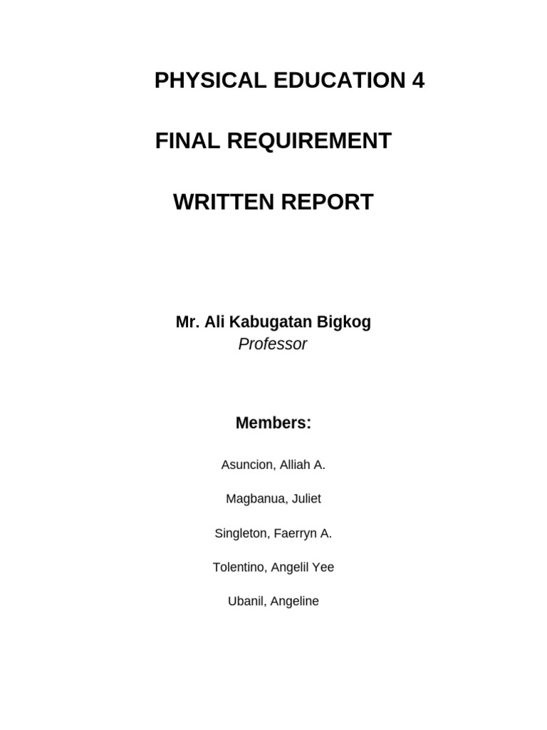 PE-Final | PDF | Referee | Sports