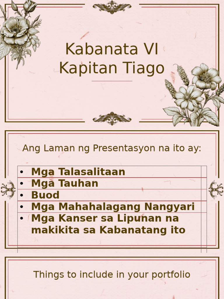 Kabanata 6 - Kaptan Tiago 1 | PDF